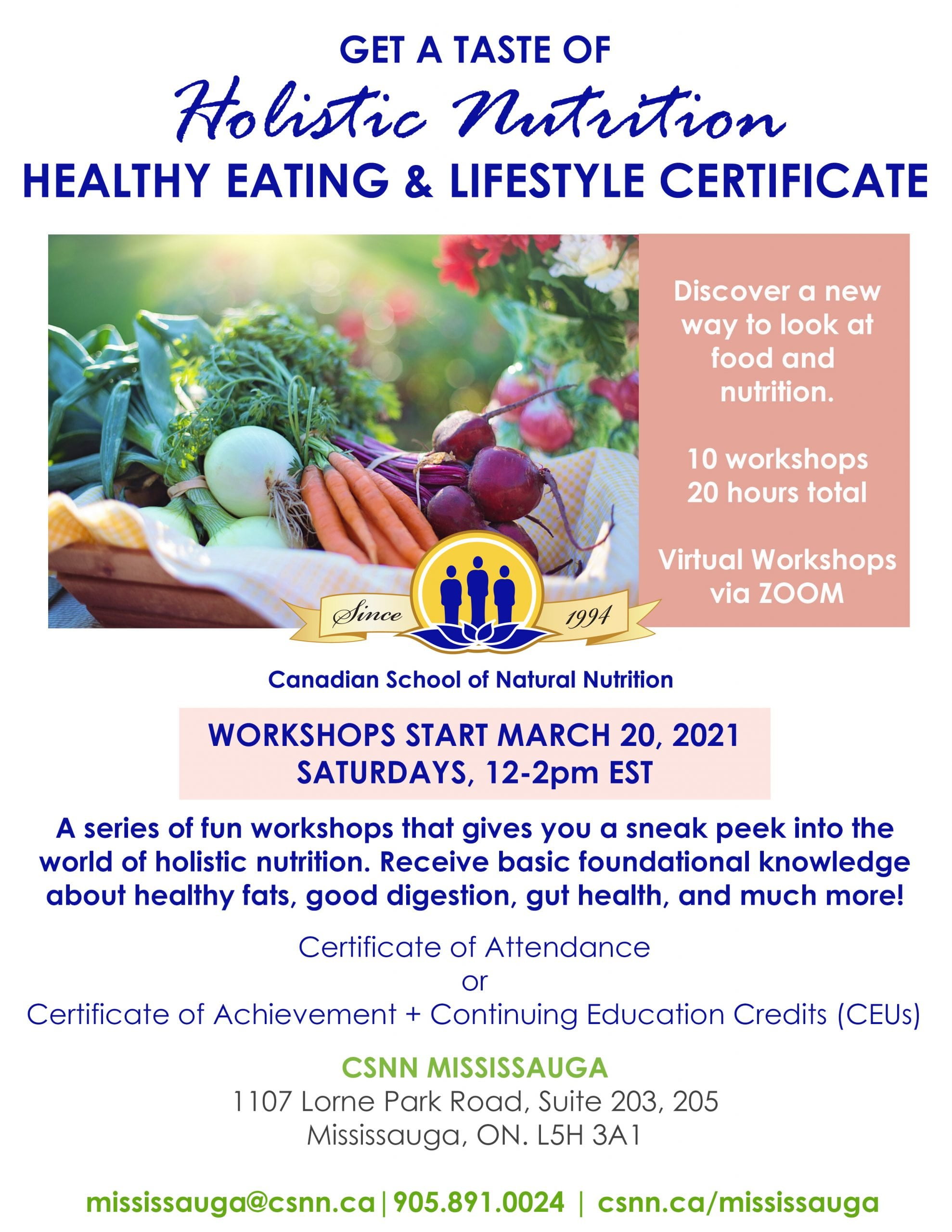 Healthy Eating & Lifestyle Certificate – CSNN National Page
